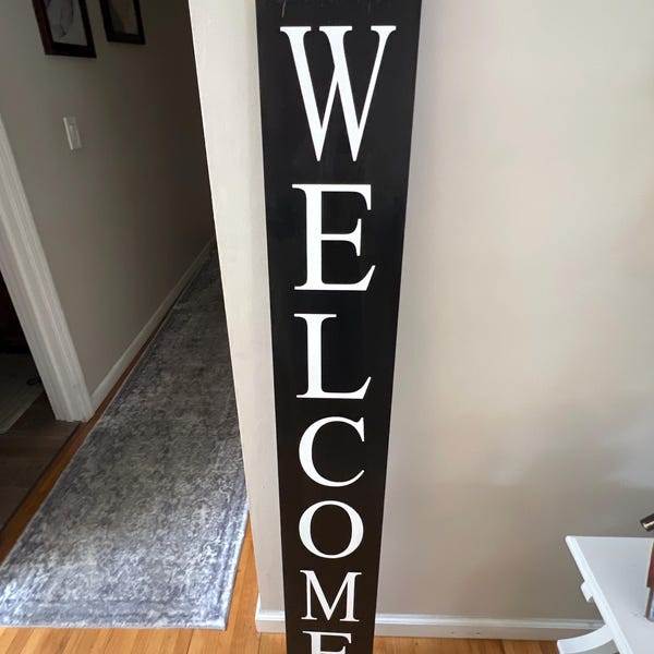 Front Porch Welcome Sign - 5 Foot Welcome Sign - 4 Foot Welcome Sign ...