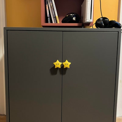 Super Mario Star Drawer Knobs Nintendo Game Room Cute Star Video Game ...