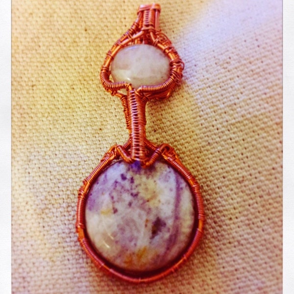 TUTORIAL Pendulum Pendant Wire Wrapped Jewelry Pattern Circle, Oval ...