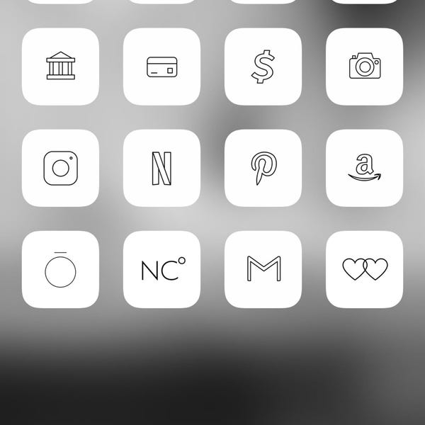 600+ Yellow Minimalistic App Icon Pack | IOS 14 | Yellow Minimalistic ...