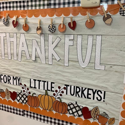 Thanksgiving Bulletin Board Kit & Student Activity - Etsy