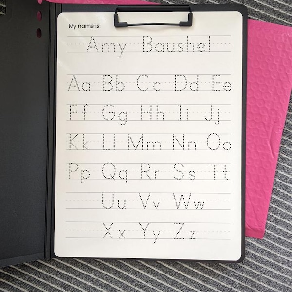 Kids Personalized Name Tracing Board | Montessori Writing Practice Tool ...