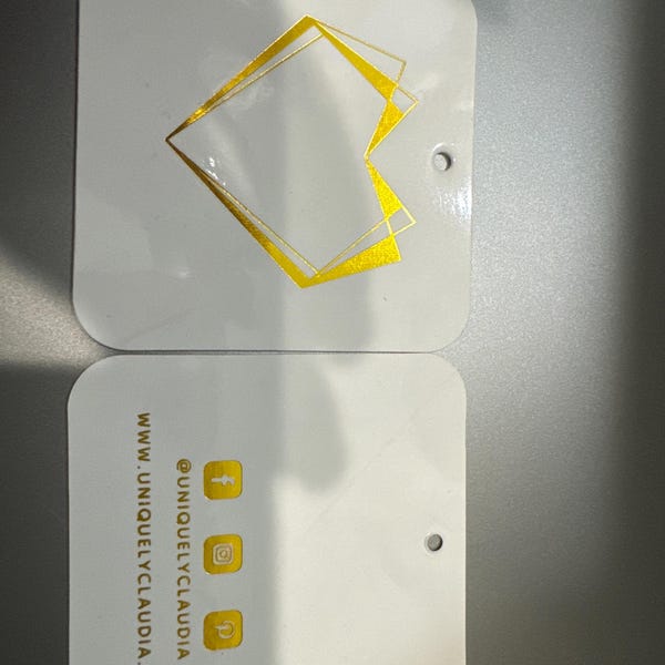 1000 UV Hang Tags, Custom UV Glossy Hang Tags, Custom Hang Tags, Hang ...