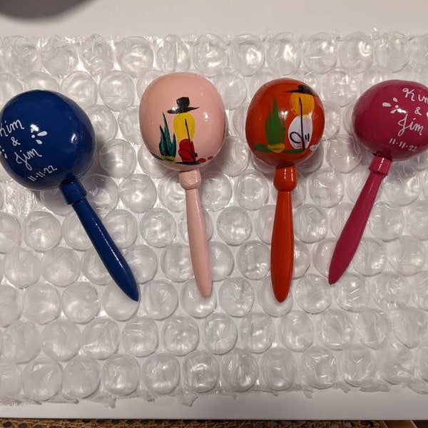 Maracas CUSTOM PERSONALIZED Traditional (by the Piece, Not Pair ...