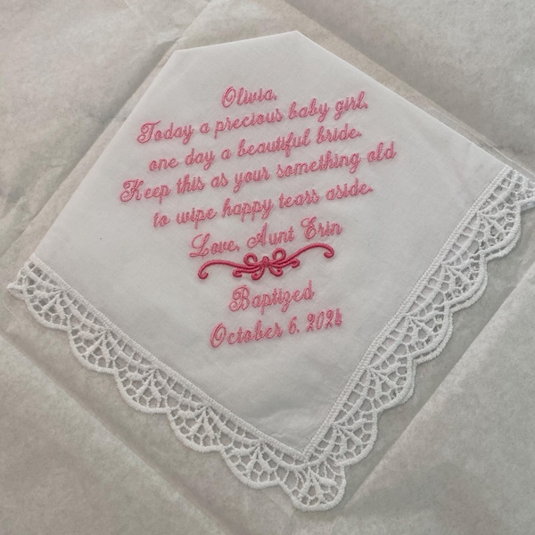 Wedding Handkerchief for Bride, Something Blue, for Your Happy Tears ...