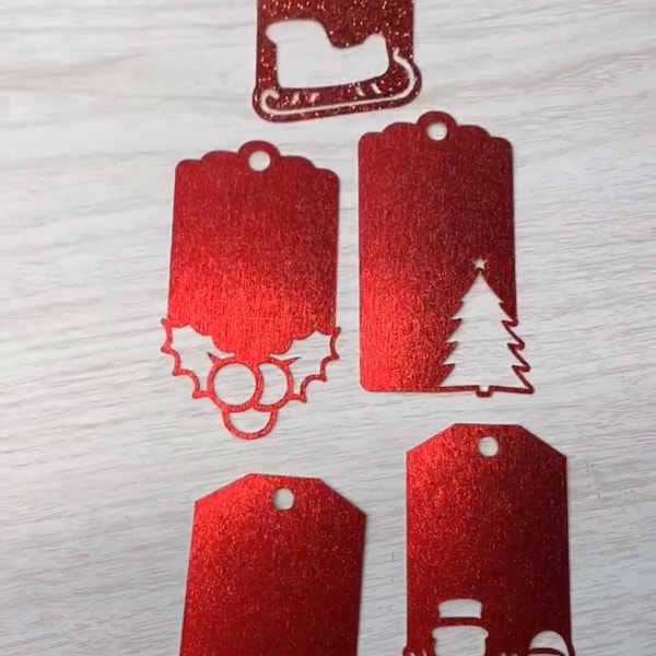 Christmas Gift Tags Svg Bundle, Christmas Svg Cut File, Santa Svg - Etsy
