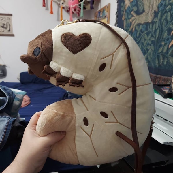 Beetle Grub Plush Bag - Insect Invertebrate Worm Maggot Larvae Invert ...