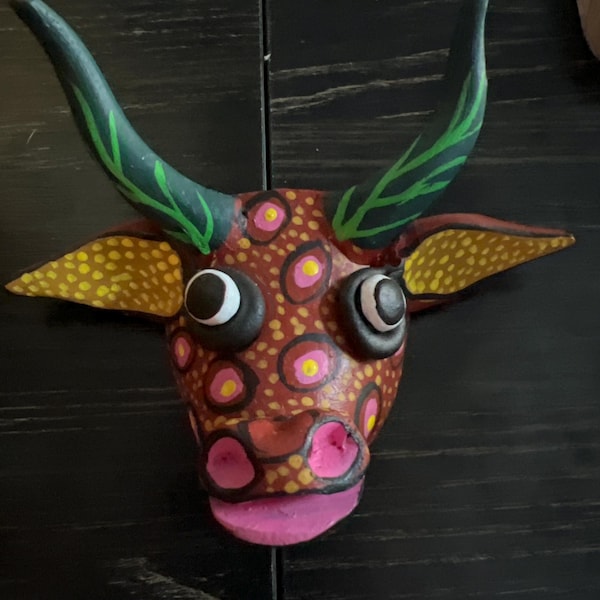 Small "devil" Masks From Michoacan, Mexican Folk Art, Ocumicho Folk Art ...
