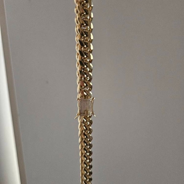 14mm Miami Cuban Link Bracelet in 14k Gold Filled Featuring Double ...