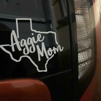 Aggie Mom Decal Sticker Car Decal Laptop Decal - Etsy