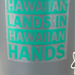 Hibiscus Permanent Adhesive Vinyl Decal, Flower Decal, Car Window Decal ...