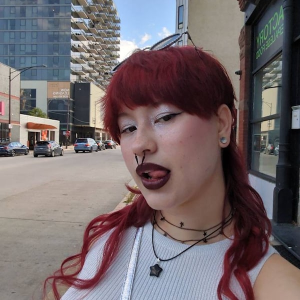 Extreme Long Spikes, Good for Labret Cheek, Piercing, Medusa, Monroe ...