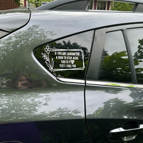 You Matter, Mental Health Decal, 988 Decal, 988 Suicide and Crisis ...