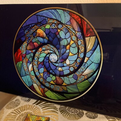 African Woman Glass Glass Art Ethnic Wall Decor With Abstract African ...