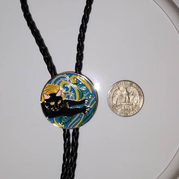 Cloud & Moon Bola Bolo Tie Leather Rope Wedding Necklace Western Cowboy ...