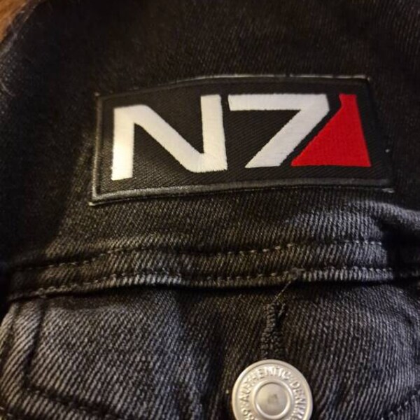 Mass Effect Patch N7 Armor Inspired Embroidered Sew on Iron on Patch ...