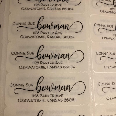 Return Address Labels, Calligraphy Address Labels, Fancy Return Address ...