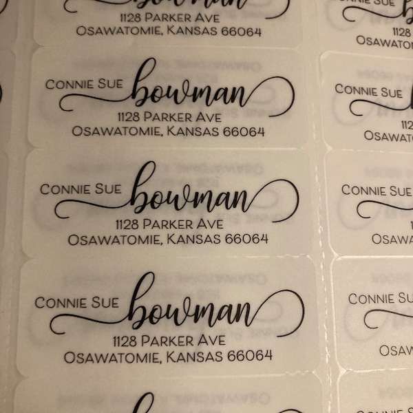 Return Address Labels, Calligraphy Address Labels, Fancy Return Address ...