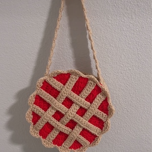 Cherry Pie Purse Crochet Pattern Cottagecore Nature Woodland Aesthetic ...