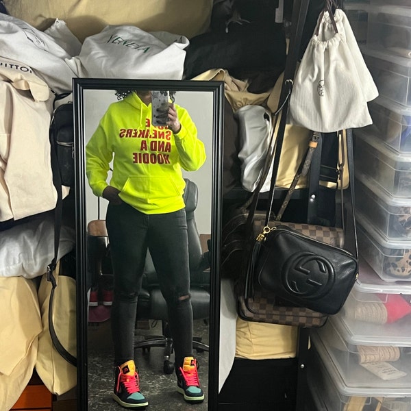 Neon Yellow Hoodie, Dope Sneakers and A Hoodie, Sneakerhead Hoodie ...