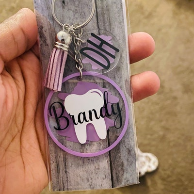 Dental Keychain, Dental Assistant Gift Keychain, Tooth Keychain, Dental ...