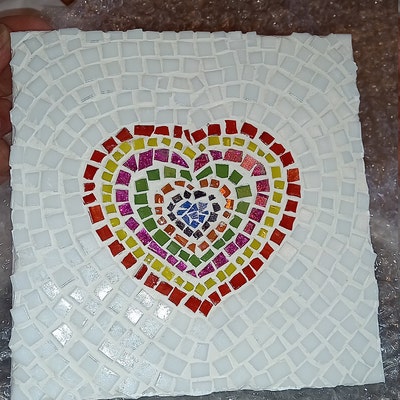 Heart Mosaic Mosaic Heart Handmade Heart Mosaic Heart Art - Etsy