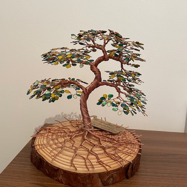 Handcrafted Cherry Blossom Copper Bonsai Tree - Etsy