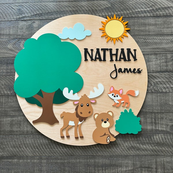 Woodland Animals SVG. PNG. Cut, Layered Files. Cricut, Silhouette ...