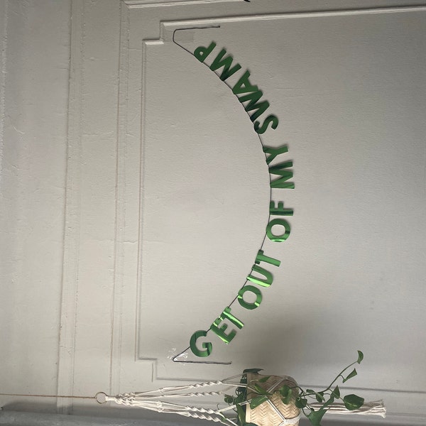 Get Out of My Swamp String Bunting (choose Your Colour + Size) (11 ...