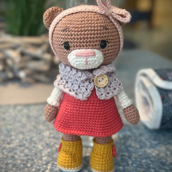 Bear Crochet Pattern, Amigurumi Bear Pattern, Tilly the Bear in English ...