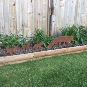 Rusty Metal T-rex Dinosaur Fence Post Topper Garden | Etsy