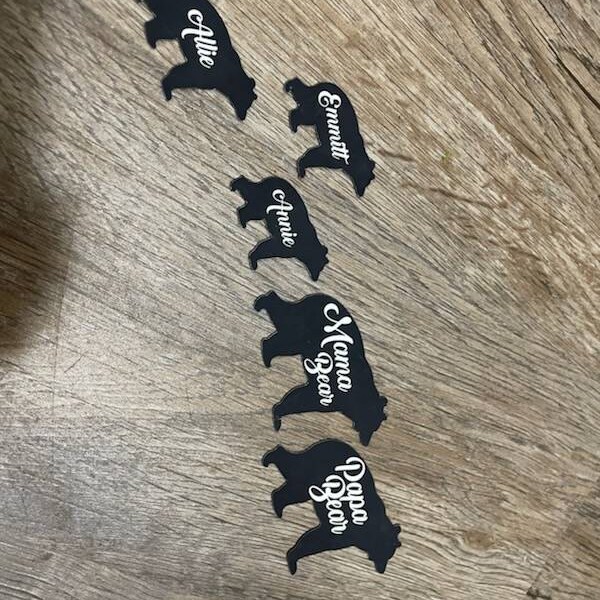 Custom Cheerleading Cheer Player Name Magnet - Team Colors ...