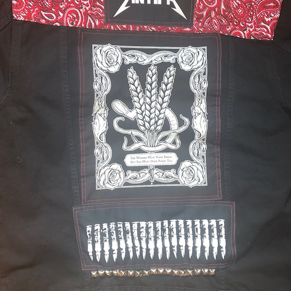 Bullet Belt Back Patch-punk Patches-punk Bands-anarchy Patches-punk ...