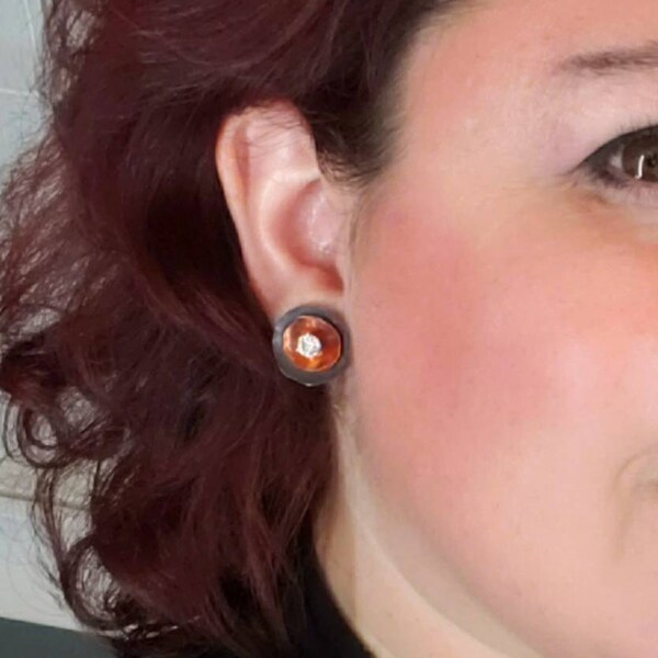 Black Ear Jackets, Sterling Silver Ear Jackets, Ear Jacket Earrings ...