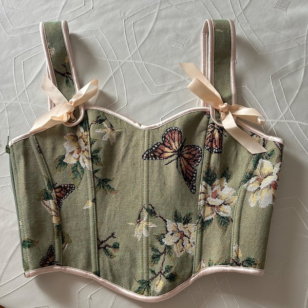 Vintage Corset Top for Women Butterfly Corset - Etsy