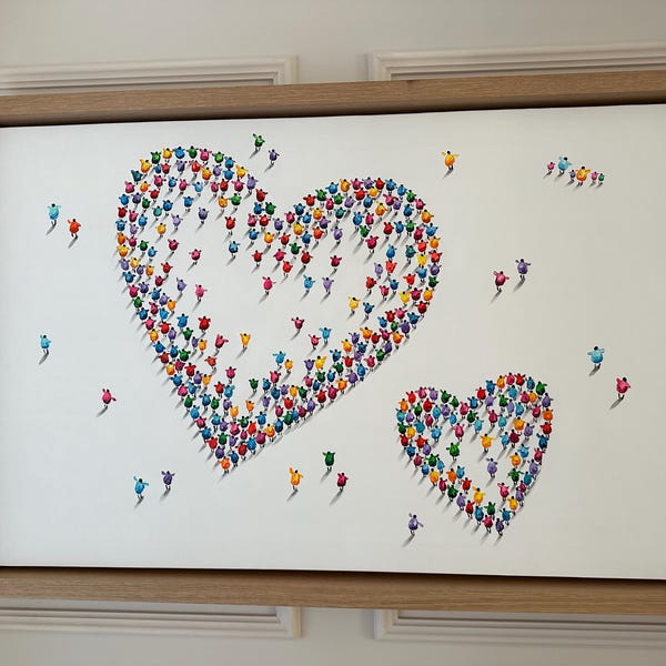 Textured Storm Boat Painting – Blue Wall Art - Etsy