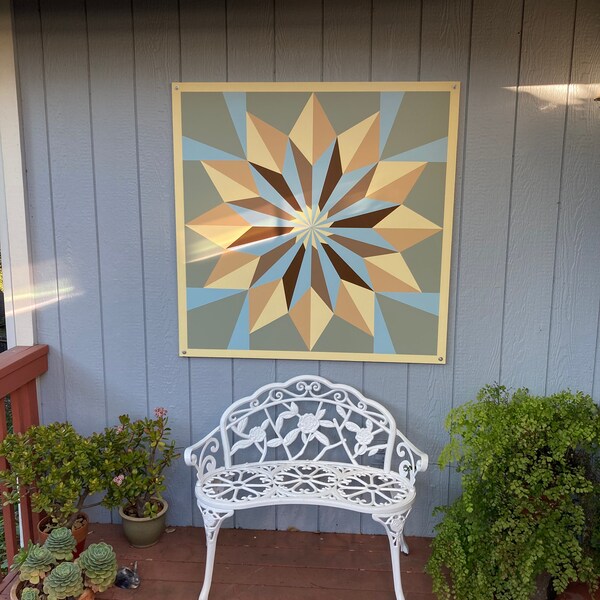 Barn Quilt,under THE SEAS Hand-painted Barn Quilt, Hand-crafted Barn ...