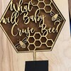 Custom Bee Cake Topper Personalized Honeycomb Cake Topper Bee Themed ...