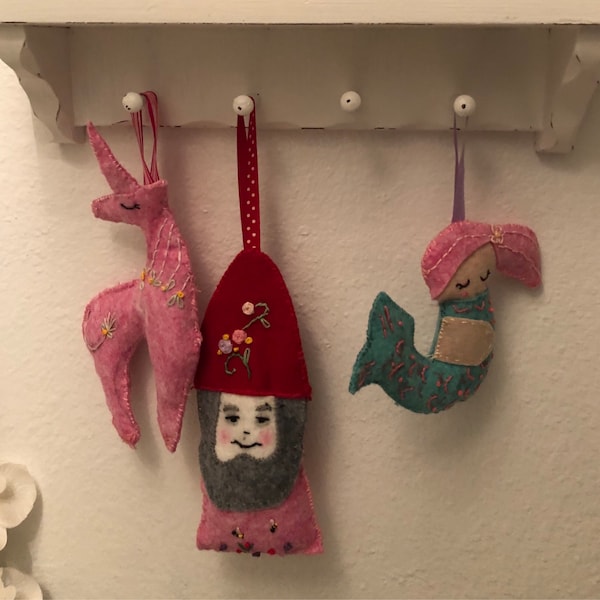 Plush Sewing Patterns for 12 Different Mythical Creatures, Felt Animals ...