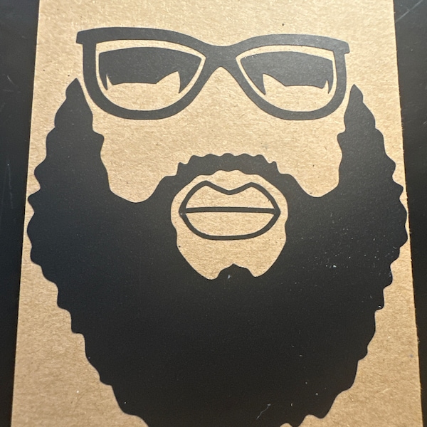 AFRO MAN SVG Afro Man Afro American Black Boy Bearded Black Beard ...