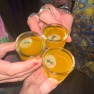 50 Personalized Edible Drink Toppers Quinceañera XV Design Custom Wafer ...