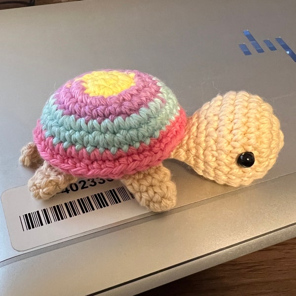 Daisy Purple Turtle No Sew Crochet Pattern, No Sew Amigurumi Crochet ...