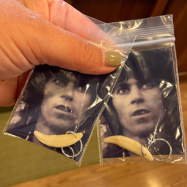 Keith Richards "wolf Tooth" Earring - Keef Rolling Stones Jewellery ...