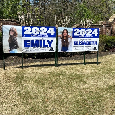Custom-printed Vinyl Basketball Banner, Weatherproof High School Senior ...