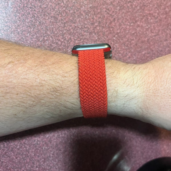 Braided Solo Loop Apple Watch Band, Elastic Stretch Nylon Wrist Strap ...