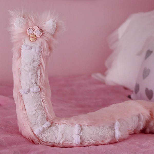 4.5ft Long Furby Pastel Pink Centipede - Etsy UK
