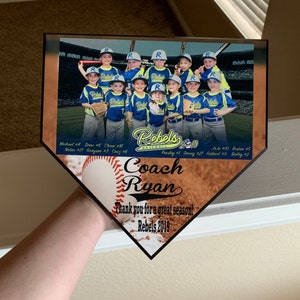 Baseball Home Plate Plaque, Baseball Award, Team Gift, Baseball Gift ...
