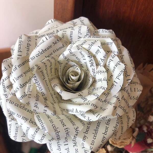 Pink Book Paper Roses Book Page Classic Literature Bouquet Wedding Gift ...