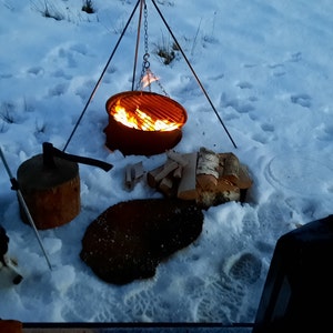 Forged Campfire Cooking Trivet - Etsy