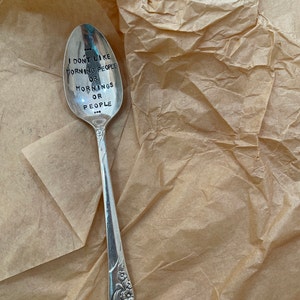 Stamped Silver Spoon Love Poem Gift for Him Gift for Her - Etsy